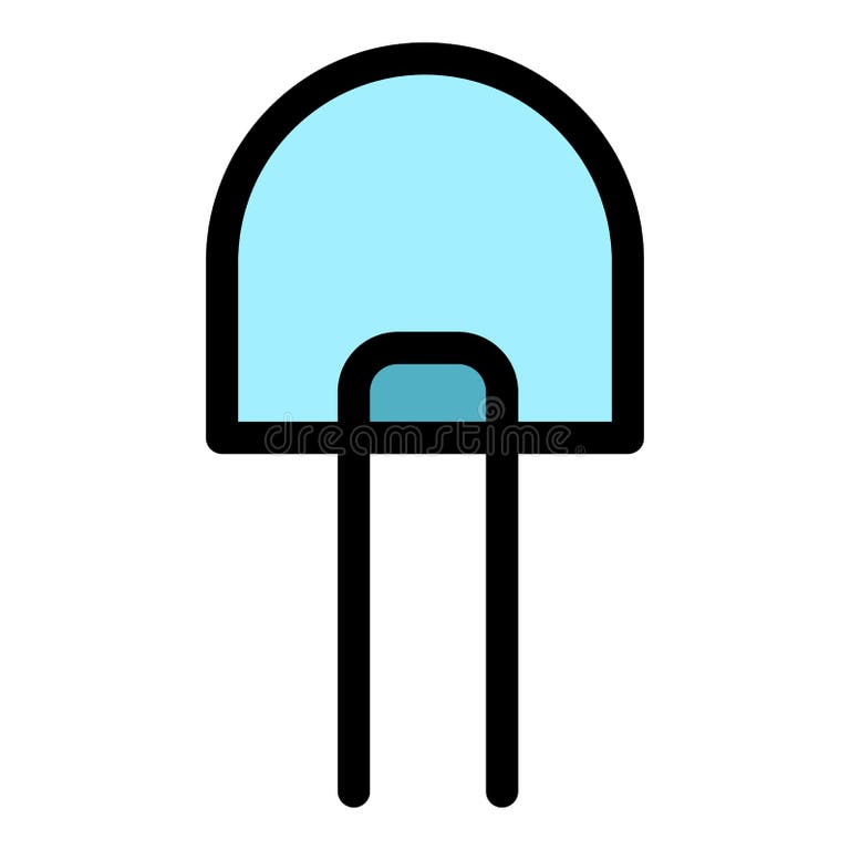Zener Diode Icon Color Outline Vector Stock Vector - Illustration of ...