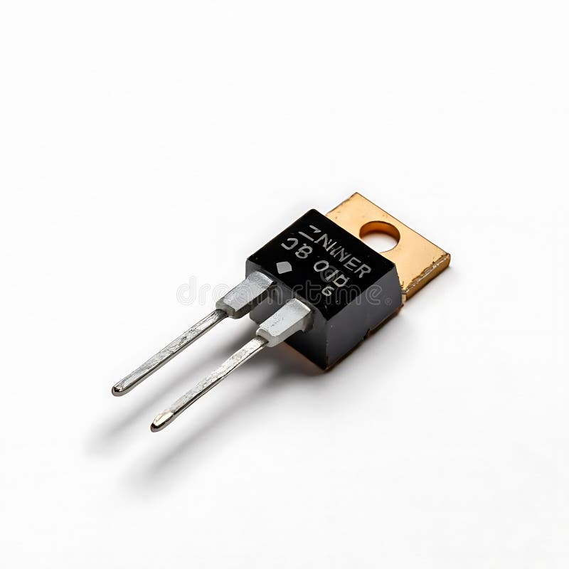 Zener Diode Isolated on a White Background Stock Photo - Image of ...