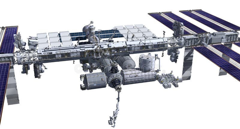 Zenith Side of the International Space Station Stock Illustration ...