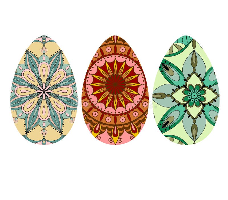 Zentangle easter eggs stock vector. Illustration of background - 293780951