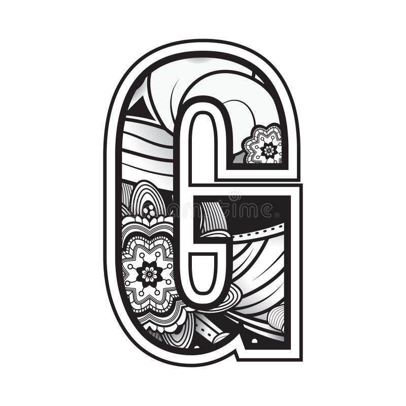 Zentangle Fonts Stock Illustrations – 56 Zentangle Fonts Stock ...