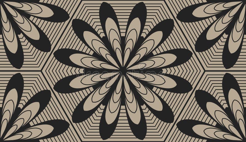Zentangle Styled Geometric Ornament Pattern Element. Orient Traditional ...