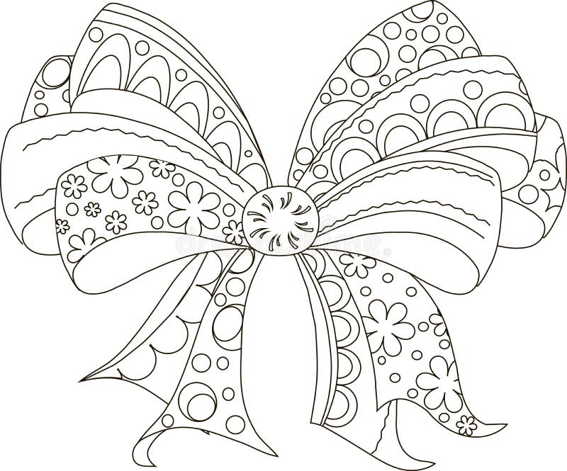 Bow Zentangle Stock Illustrations – 295 Bow Zentangle Stock ...