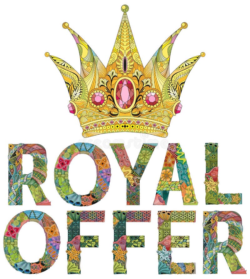 Zentangle Stylized Queen Stock Illustrations – 39 Zentangle Stylized ...