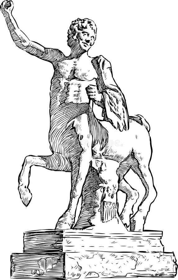 Zentaur vektor abbildung. Illustration von realistisch - 31274525