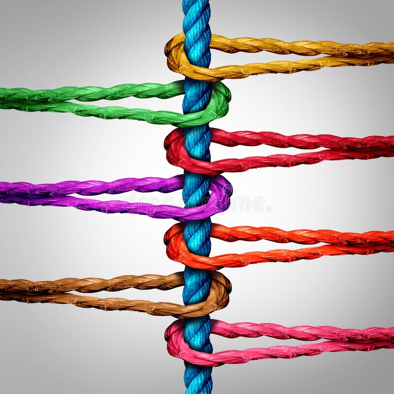 Zentrale Verbindung stock abbildung. Illustration von mitte - 69041269