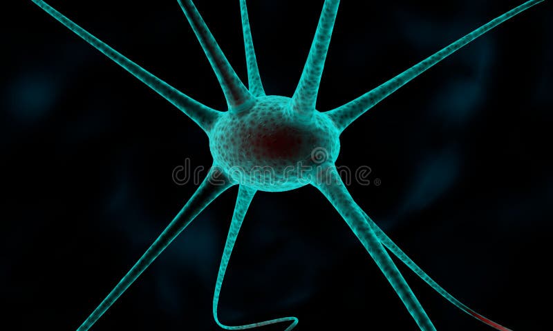 Zenuwcel, levende sc.i-fii stock illustratie. Illustration of test ...