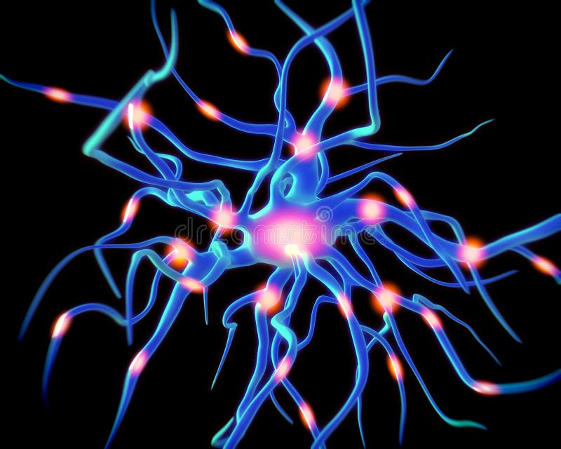 Zenuwcel of neuronen stock illustratie. Illustration of mensen - 38416560