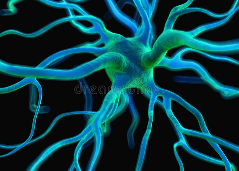 Zenuwcellen of Neuronen stock illustratie. Illustration of geproduceerd ...