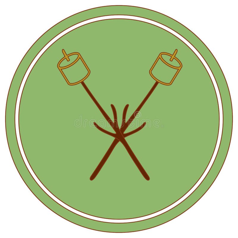 Zephyr on skewer icon stock vector. Illustration of sign - 127716180