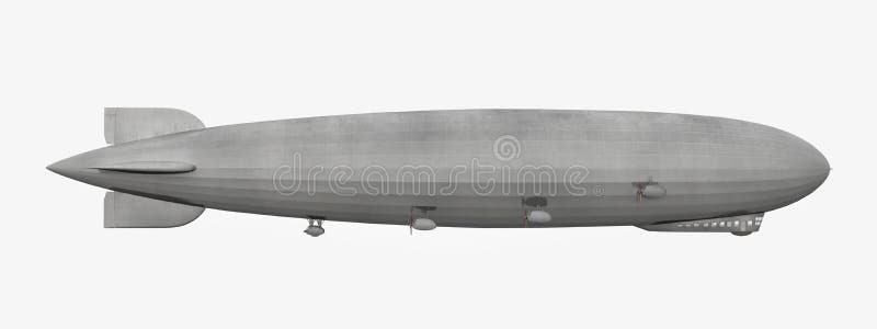 Blimp Side View Vector Icon Airship. Helium Zeppelin Cloud Aerostat ...