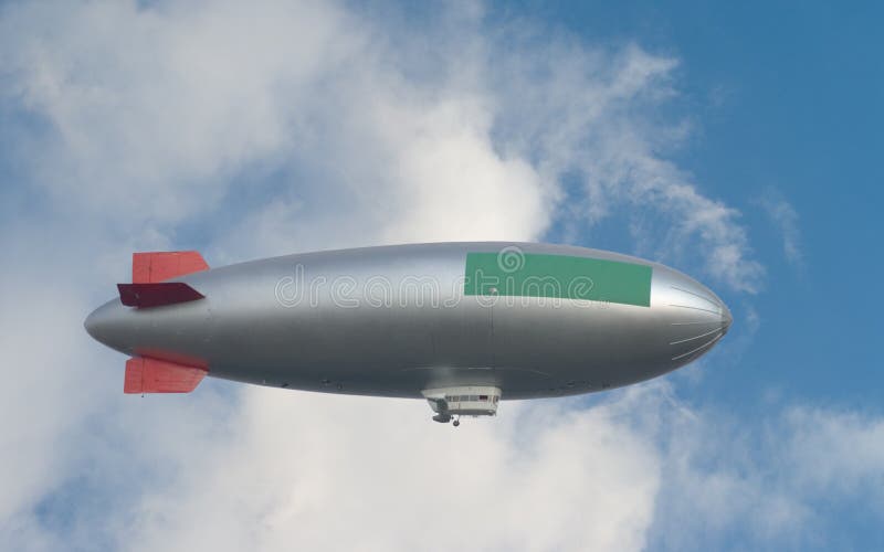 Giant Blimp Flying Overhead Stock Image - Image of flight, blimp: 1799287
