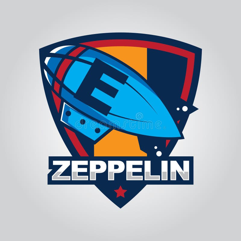 Zeppelin logo stock vector. Illustration of logo, print - 97937443
