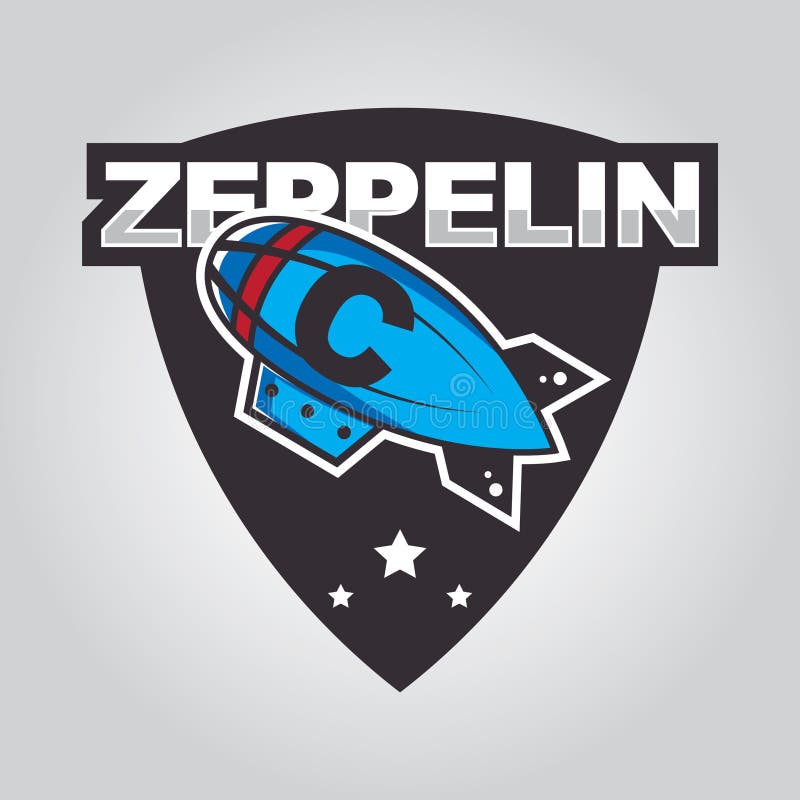 Zeppelin logo stock vector. Illustration of emblem, label - 97937493