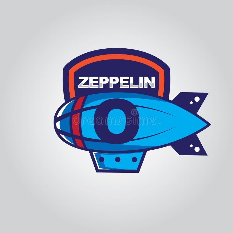 Zeppelin logo stock vector. Illustration of monochrome - 97937645