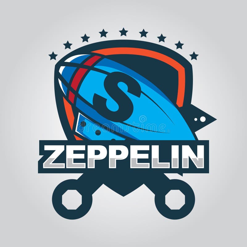 Zeppelin logo stock vector. Illustration of sign, concept - 97937701