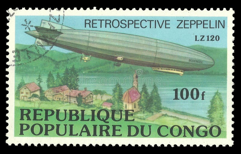 Zeppelin LZ 120 image stock éditorial. Image du planeur - 105981054