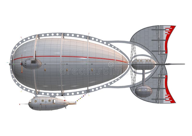 Zeppelin disaster stock illustration. Illustration of image - 19708730