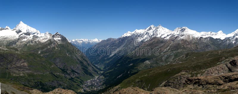 Alpine Panorama: Eiger North Face, Swiss Alps Stock Photo - Image of ...