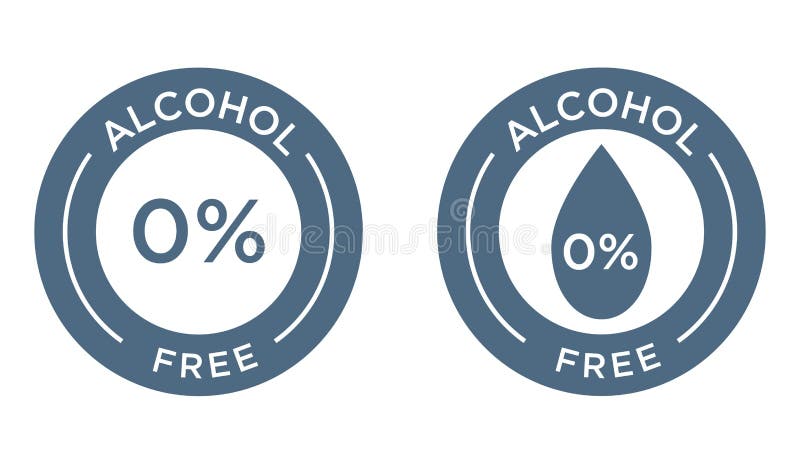 Non Alcoholic Round Icon Stamp. Stock Vector - Illustration of body ...