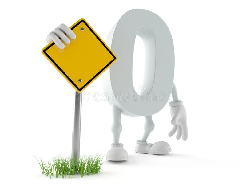 Zero Character Blank Road Sign Stock Illustrations – 2 Zero Character ...