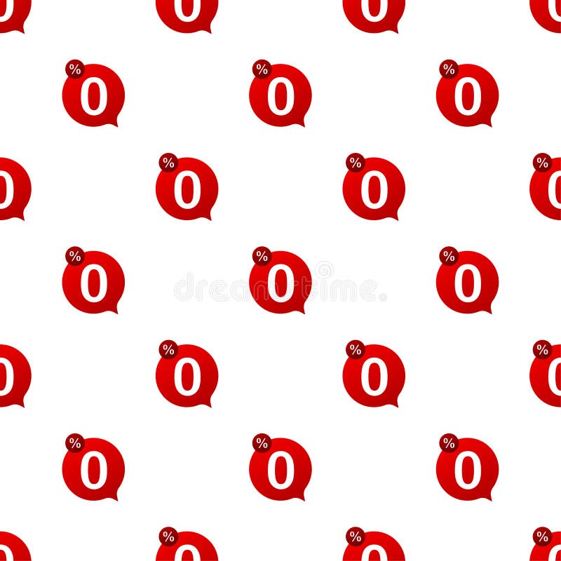 Zero Commission. Design Element. 0 Percent Sign Pattern. Vector ...