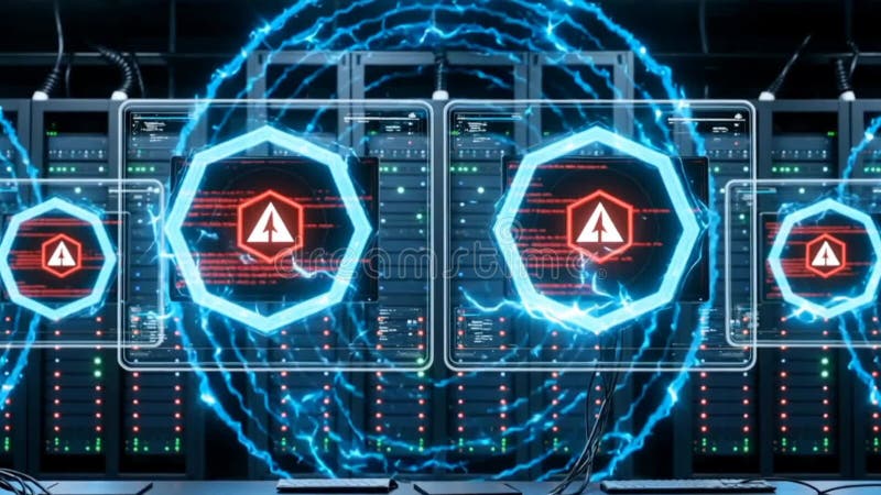 Zero-Day Attack Alert Animation – Cybersecurity Threat Visualization ...