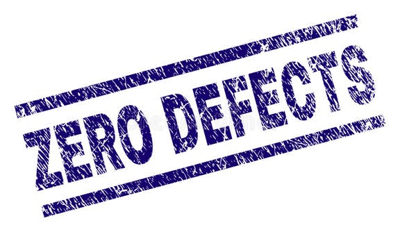 Scratched Textured ZERO DEFECTS Stamp Seal Stock Vector - Illustration ...