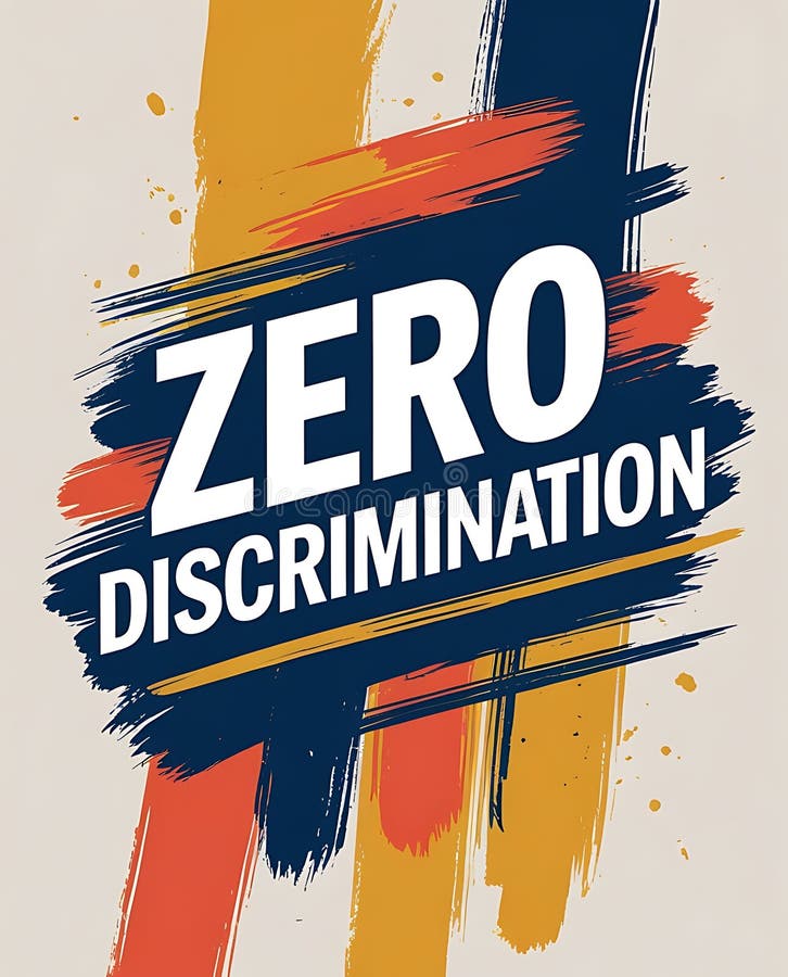 Zero Discrimination Abstract Art Design Stock Illustration ...