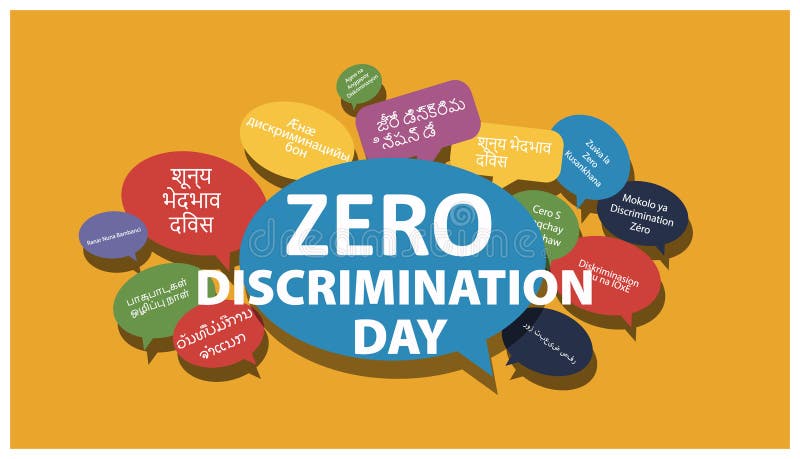 Zero Discrimination Day – Speak Up for Equality Stock Vector ...