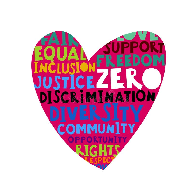 Zero Discrimination, Human Mind and Experience Diversity Concept. Stock ...