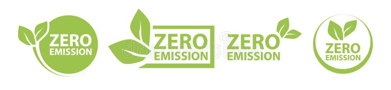 Zero Emission. Net Zero Label Stamp Design Leaves Zero Emission Carbon ...