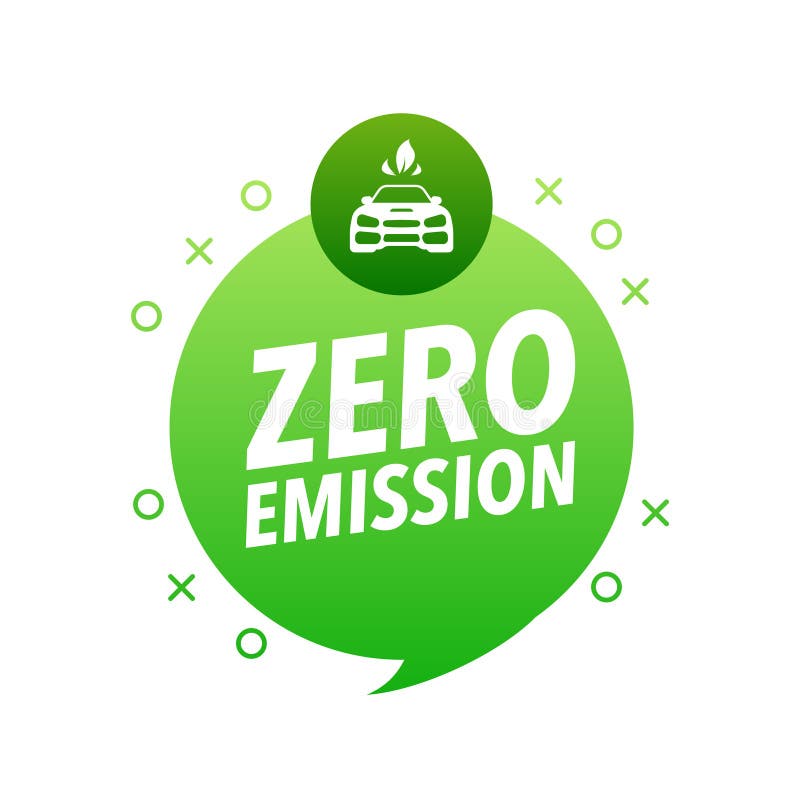 Zero Emission Sign. Clean Energy. CO2 Neutral Power. Environmental ...