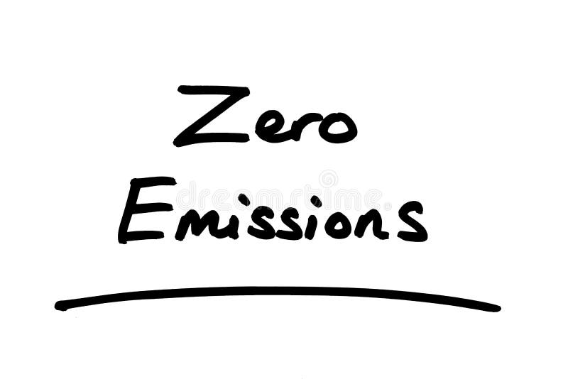 Net Zero Emissions Vector Illustration for Climate Theme Stock Vector ...