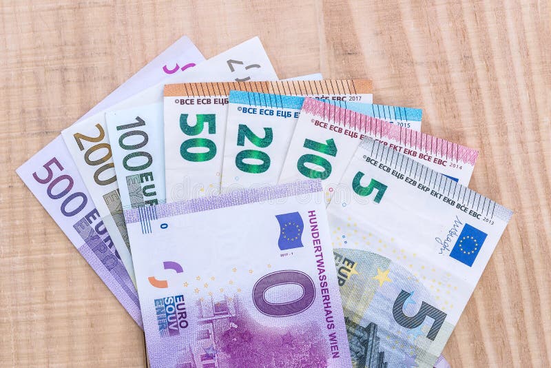 Zero Euro Souvenir with Colorful Euro Banknotes Stock Image - Image of ...