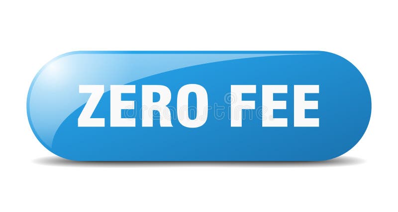 Zero Fee Button. Zero Fee Sign. Key. Push Button Stock Vector ...