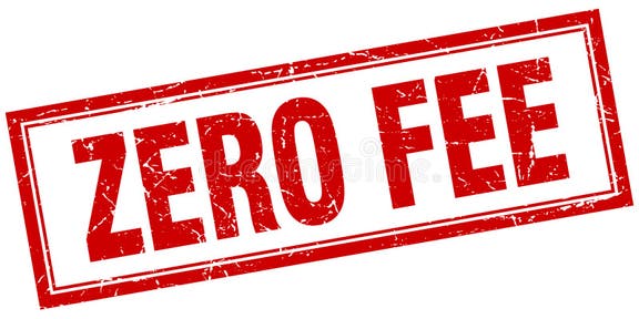 Zero fee stamp stock vector. Illustration of template - 125012919