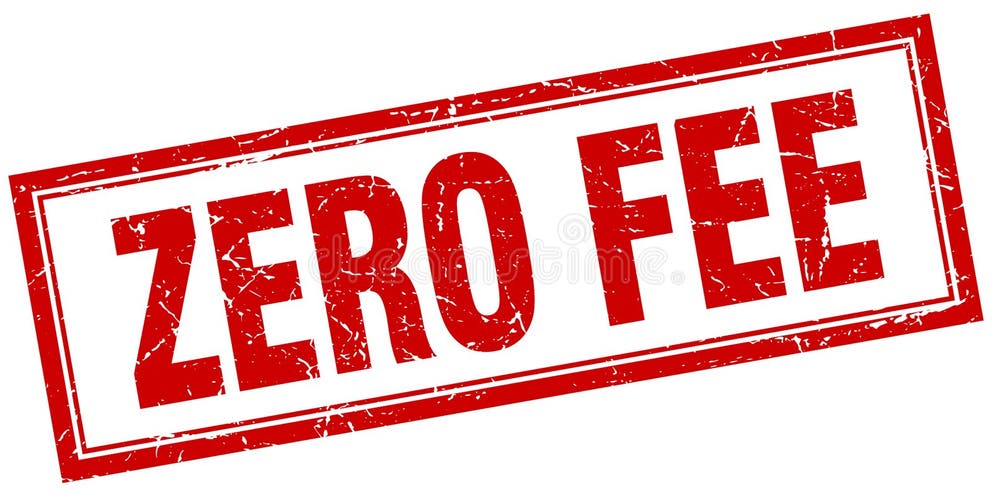 Zero fee stamp stock vector. Illustration of template - 125012919