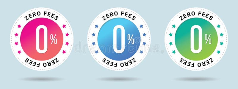 Zero Fees Stamp Vector Illustration. Stock Vector - Illustration of ...