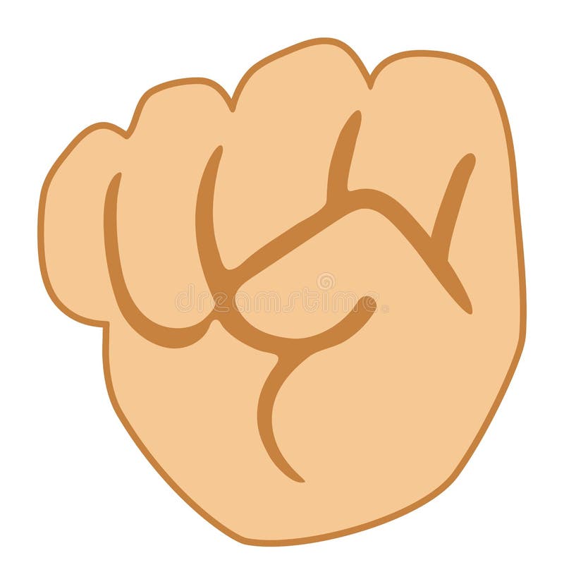 Zero Fingers Counting Icon for Education. Hands with Fingers Stock ...