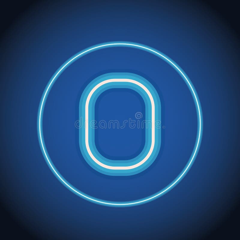 Zero font number stock vector. Illustration of color - 147238179