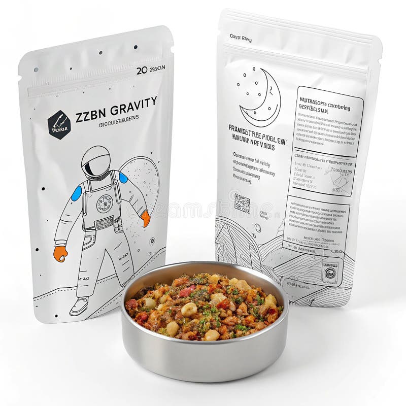 Astronaut Food Packaging Concept Stock Illustrations – 15 Astronaut ...