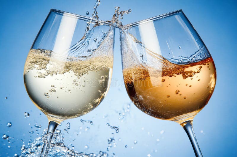 Zero Gravity Concept Glass with Vibrant Splashes of Liquid. Stock Image ...