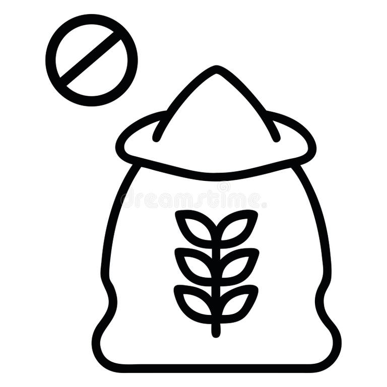 Zero Hunger Grain Bag stock vector. Illustration of initiative - 367441697