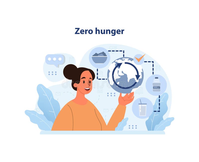 Zero Hunger. SDG or Sustainable Development Goals Stock Vector ...