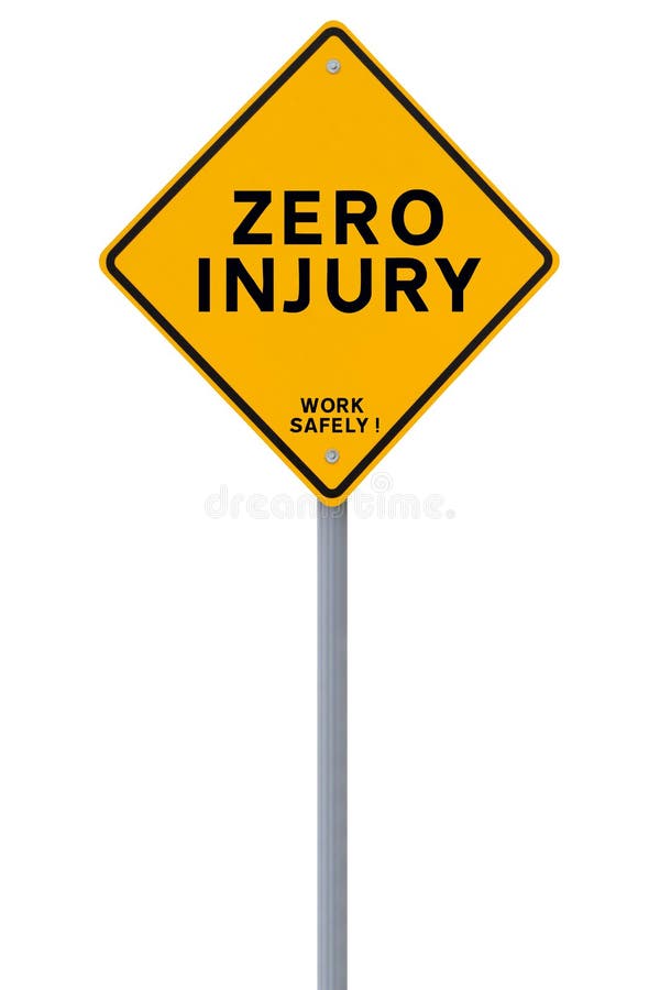 Zero Injury Reminder stock image. Image of isolated, background - 25223353