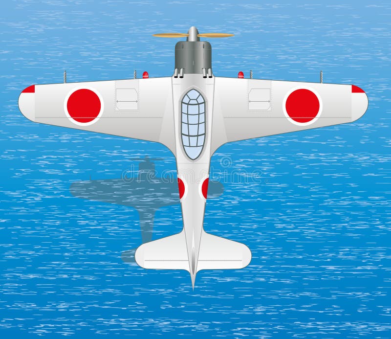 Zero stock vector. Illustration of navy, imperial, plane - 31570140