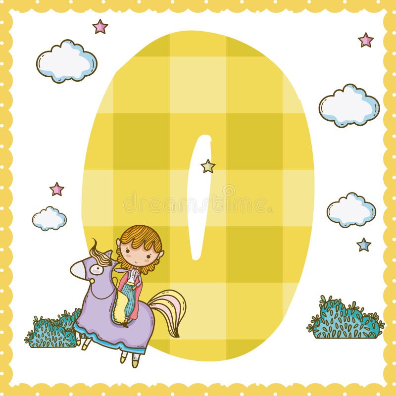 Zero number cartoon stock vector. Illustration of numeral - 110726980