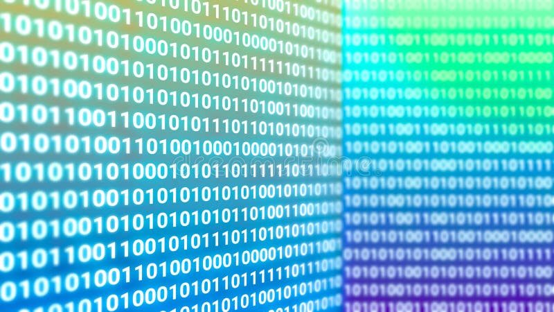 Zero and One Digital Background Illustration Stock Illustration ...