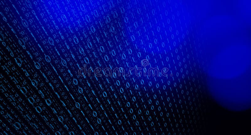 Zero One Numbers Background Stock Illustration - Illustration of modern ...